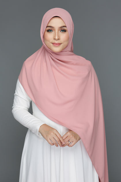 NN Basic Chiffon (Strawberry Milkshake) | Nushee Nurra