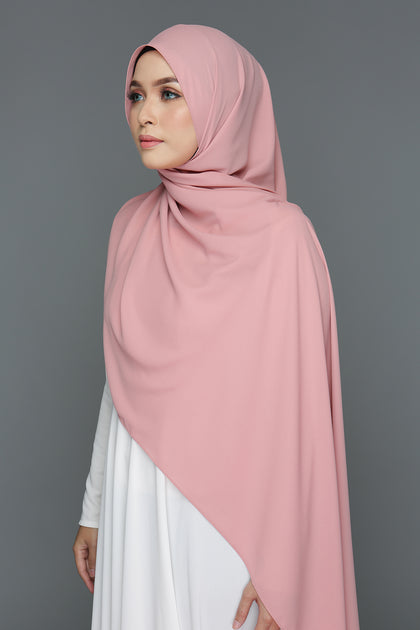 NN Basic Chiffon (Strawberry Milkshake) | Nushee Nurra